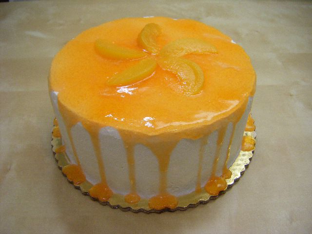 Torta Fria de Melocotones o Duraznos - Club de Repostería